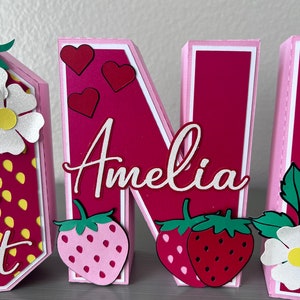 Berry Sweet One, Berry Sweet 3D Letters, Berry Sweet One Decorations ...