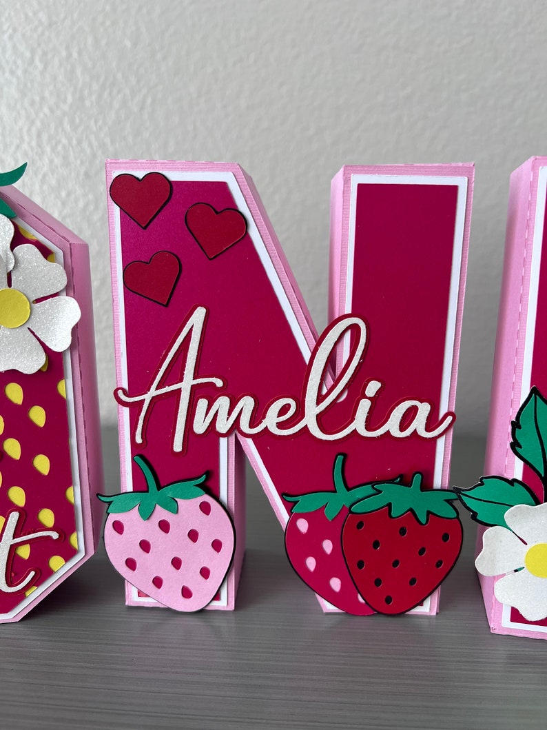 Berry Sweet One, Berry Sweet 3D Letters, Berry Sweet One Decorations ...