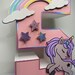 Unicorn, Rainbow Unicorn, 3d Number, Unicorn Birthday Decorations ...