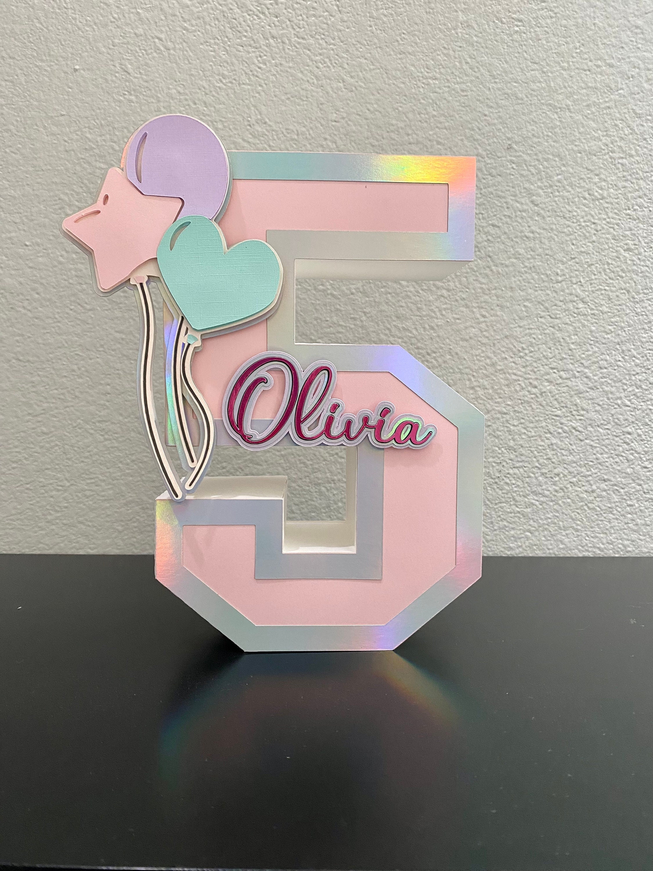 3D Letter Pastel Party Custom 3D Letters Pastel Birthday - Etsy