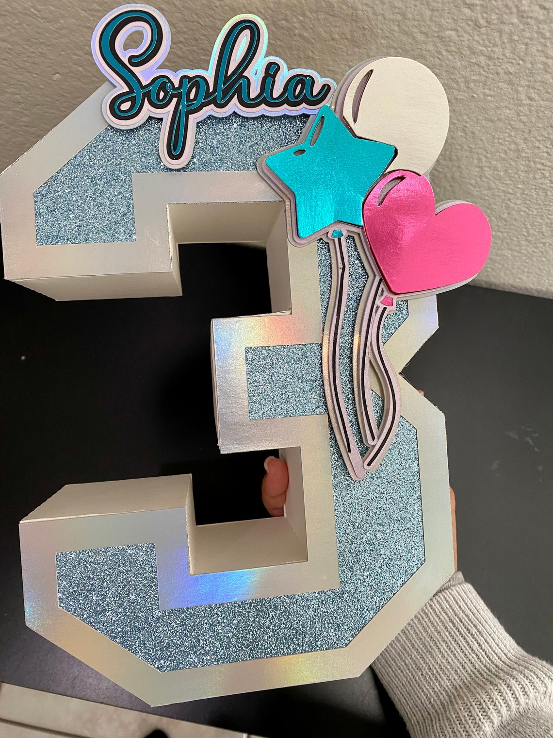 3D Letter, Custom 3D Letters, Personalized Party Decorations, Glitter ...