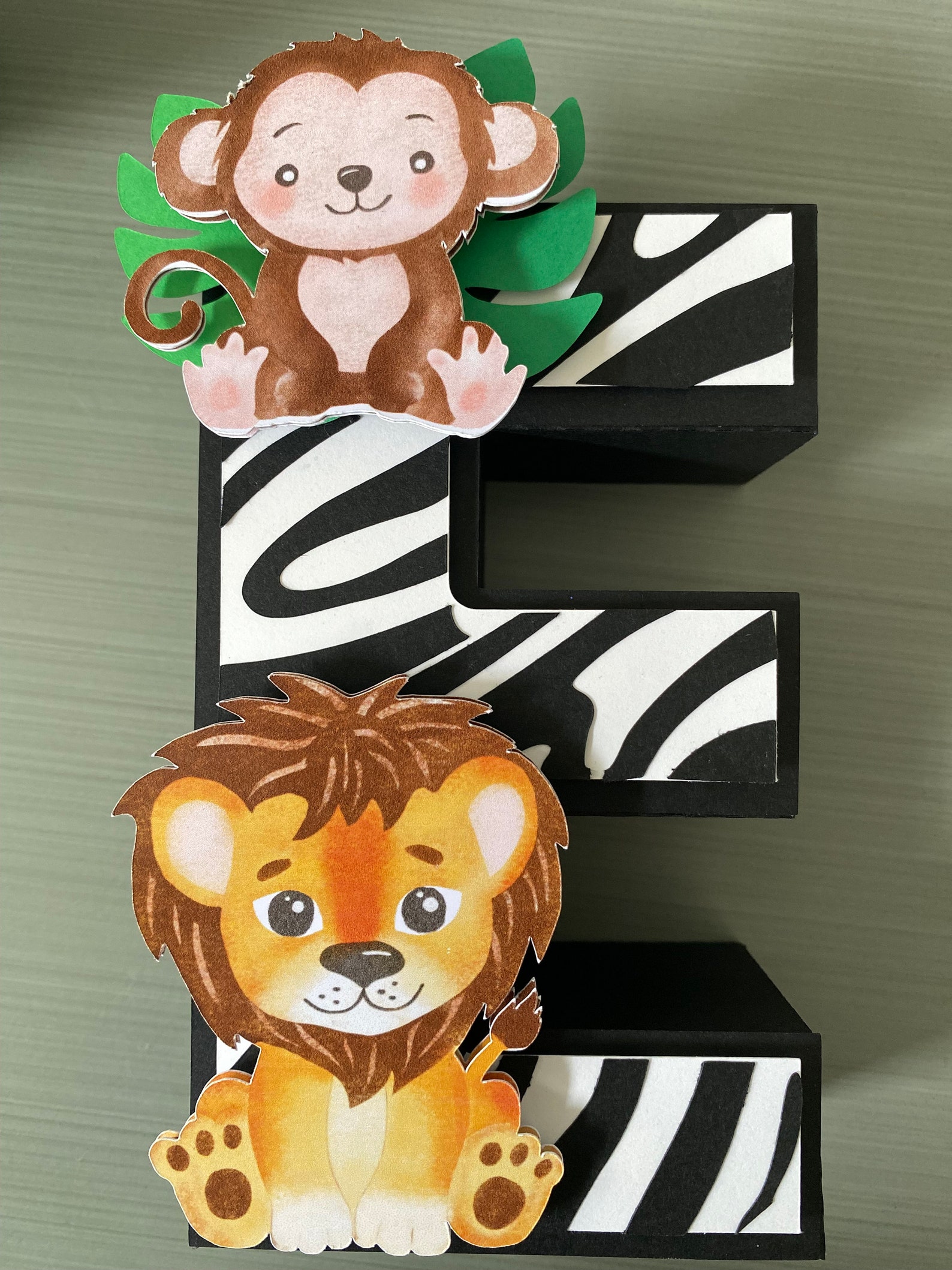 Safari 3D Letters, Wild One Decorations, Two Wild Decorations, Jungle ...