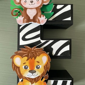 Safari 3D Letters, Wild One Decorations, Two Wild Decorations, Jungle ...