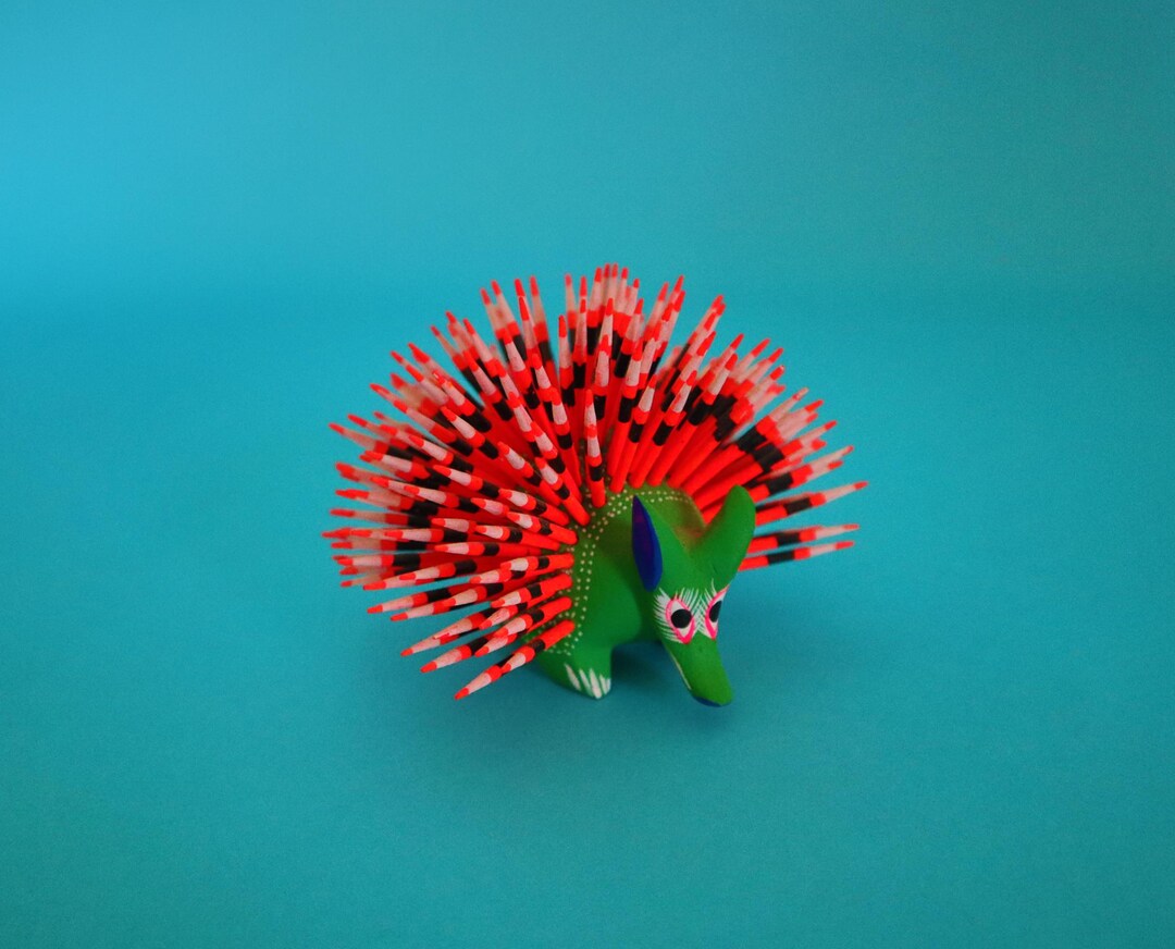 Handmade Porcupine Figurine/alebrije (from Oaxaca, Mexico) - Etsy