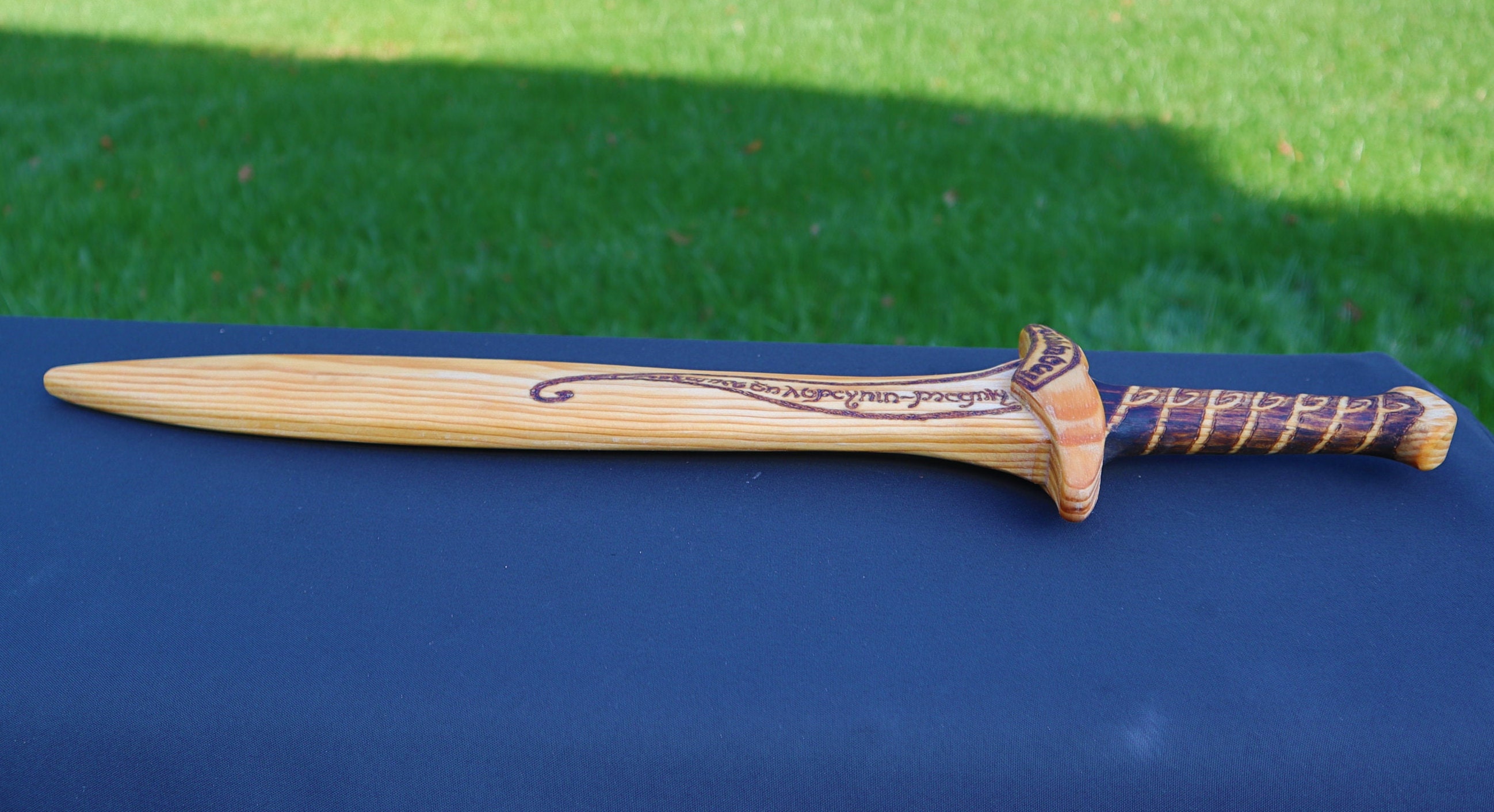 Hand Carved Medieval Wood Dagger from Colombia - Etsy