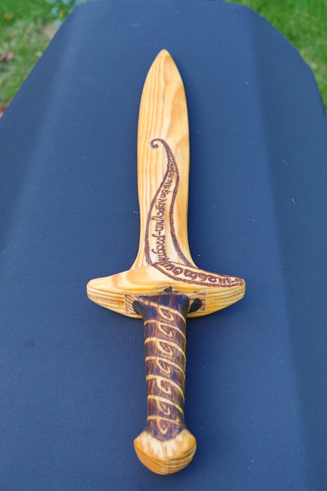 Hand Carved Medieval Wood Dagger from Colombia - Etsy