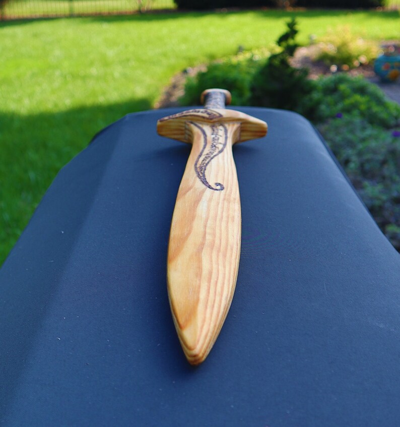 Hand Carved Medieval Wood Dagger from Colombia - Etsy