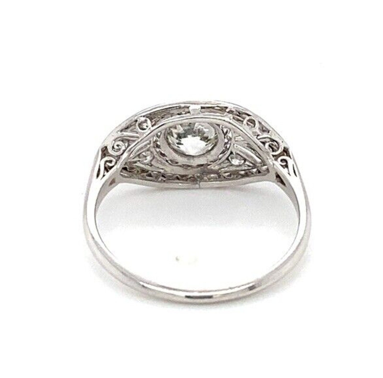 Antique 18K Gold Antique European Cut Diamond Ring - Etsy