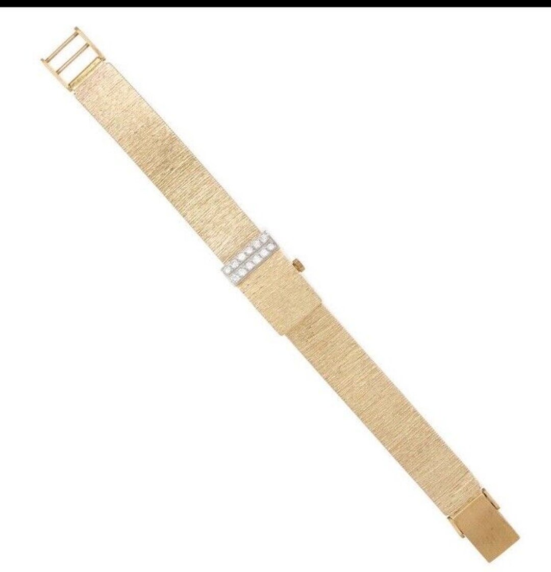 Omega 14k Gold & Diamond Hidden Watch - Etsy