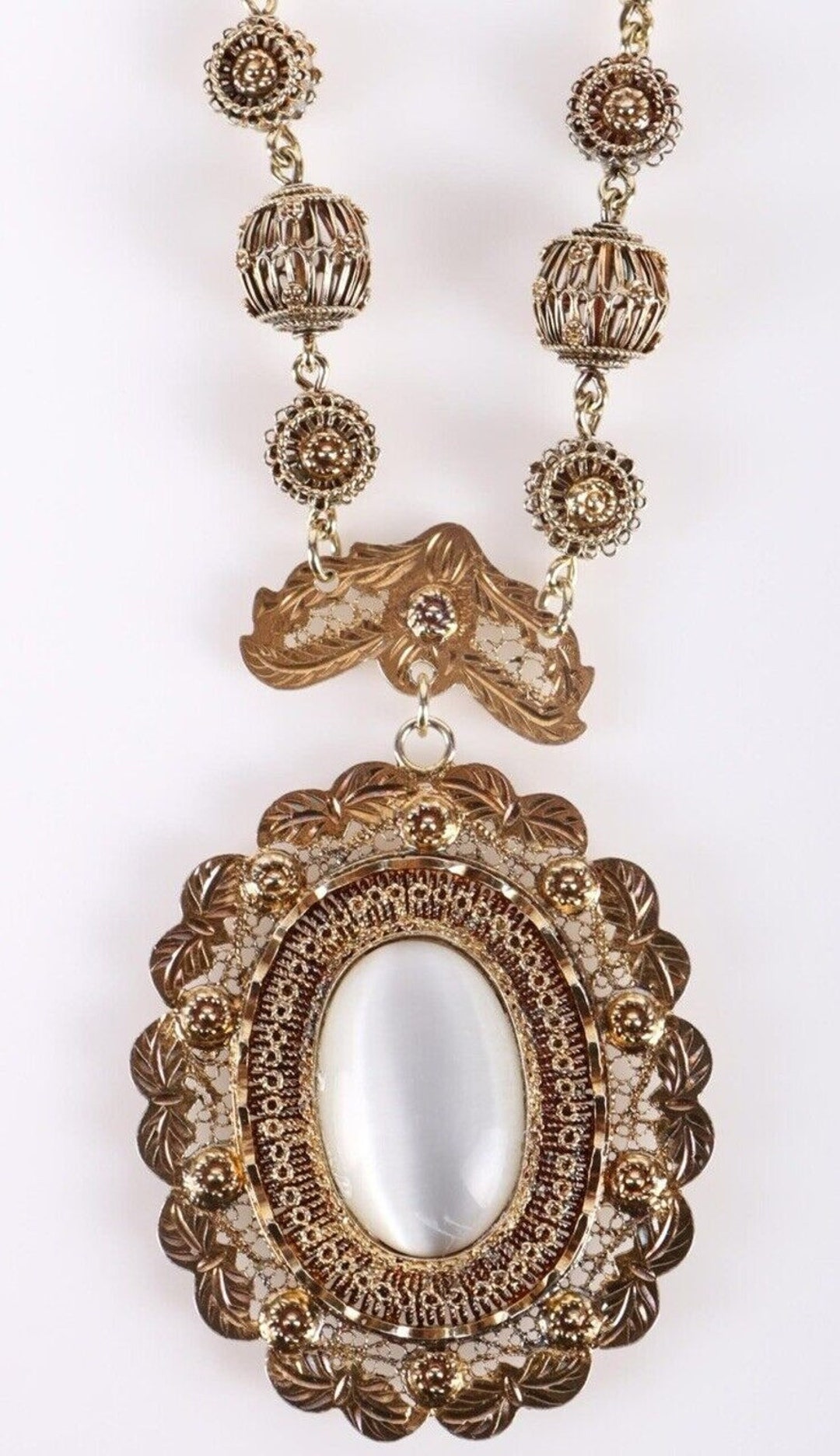 Antique Victorian Spanish Colonial Silver Necklace - Etsy
