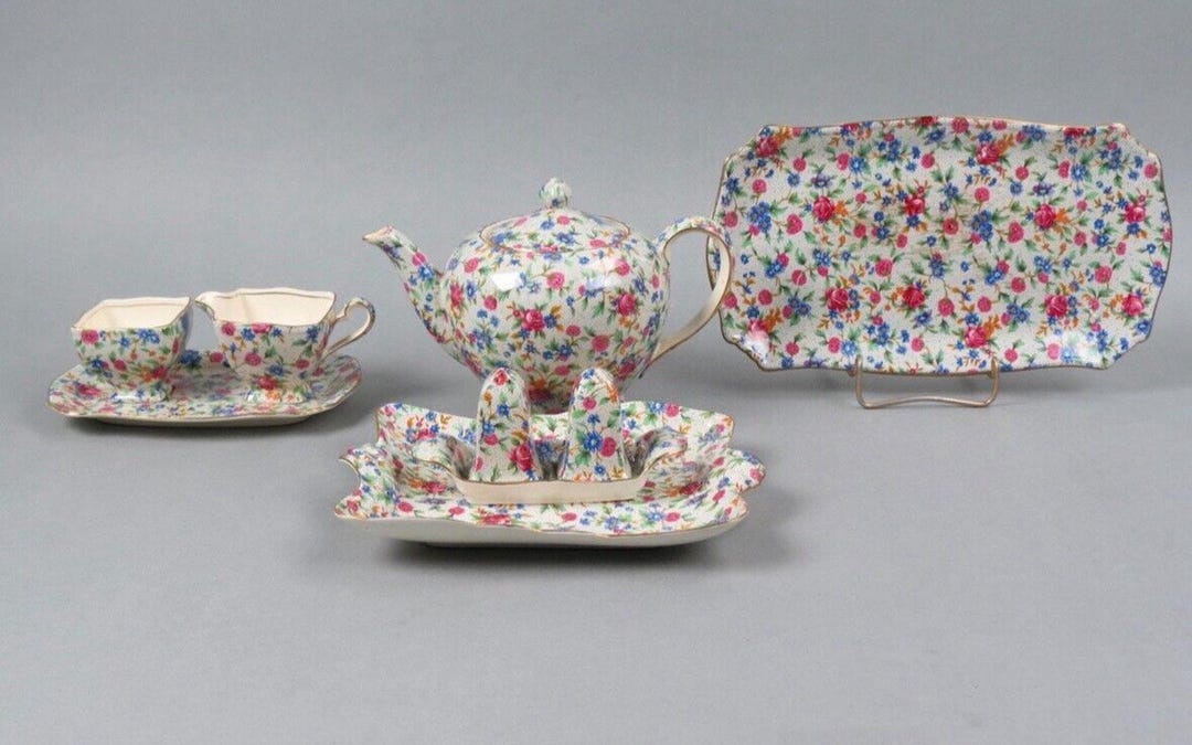 9 Pcs. Royal Winton old Cottage Chintz, - Etsy