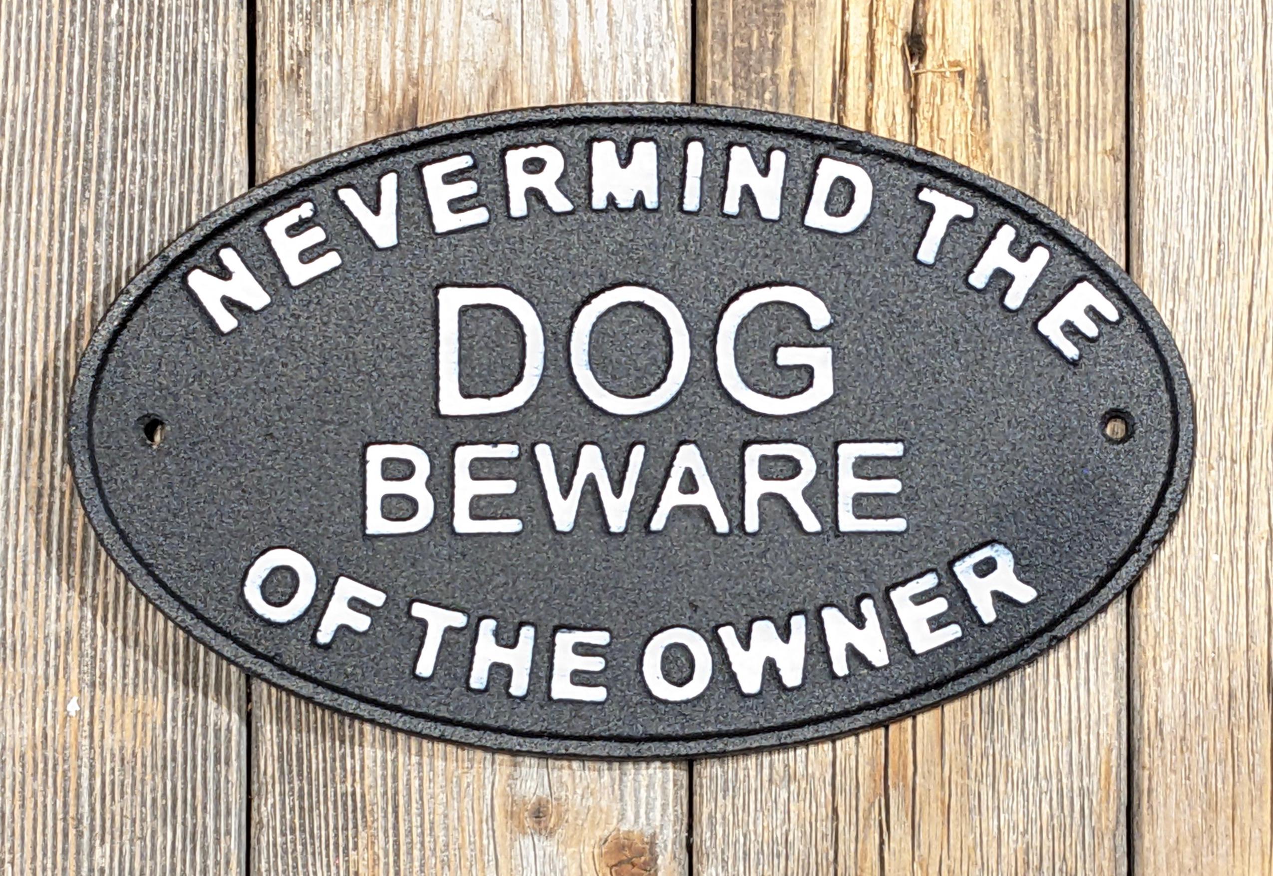 Beware of Owner Cast Iron Sign - Etsy