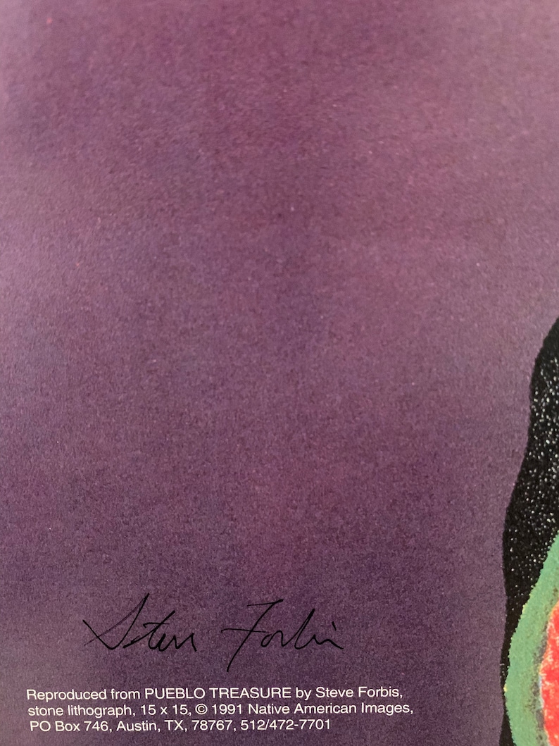 Pueblo Treasure Lithograph Signed by Steve Forbis - Etsy