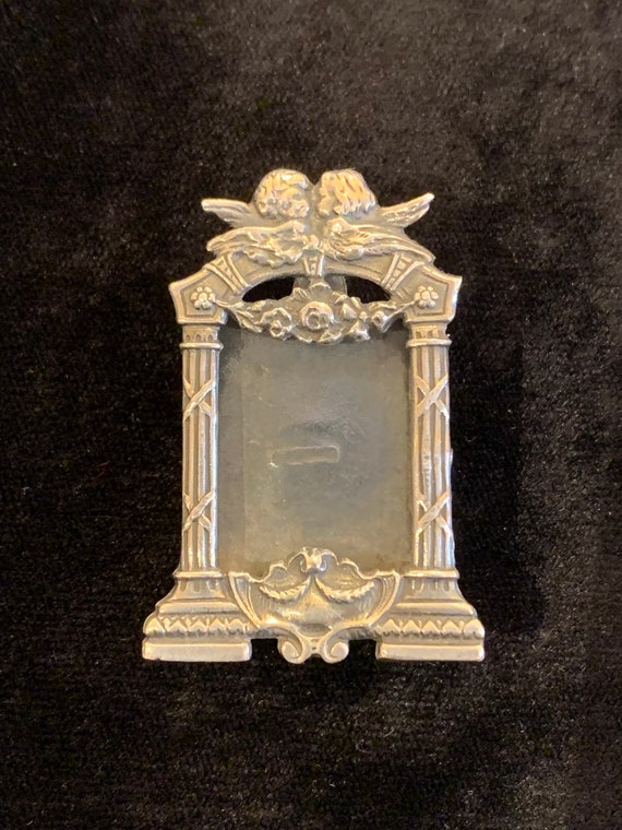 vintage picture frame pin - Gem