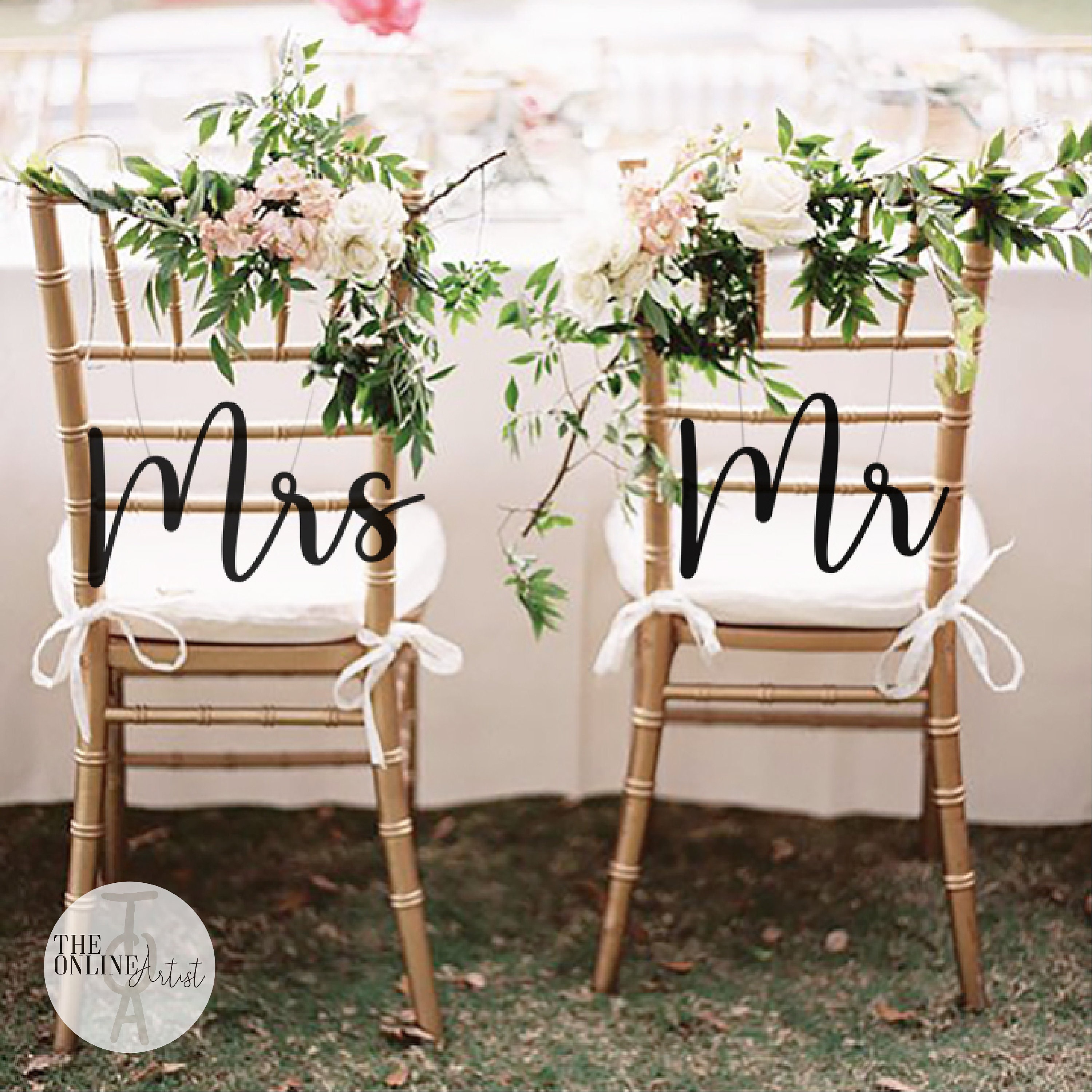 Personalized Wood Chair Sign / Monogram Sign / Wedding Bar | Etsy