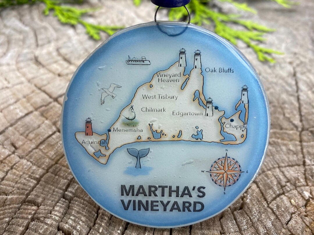 Martha's Vineyard Christmas Decoration Tree Ornament - Art Glass Light ...