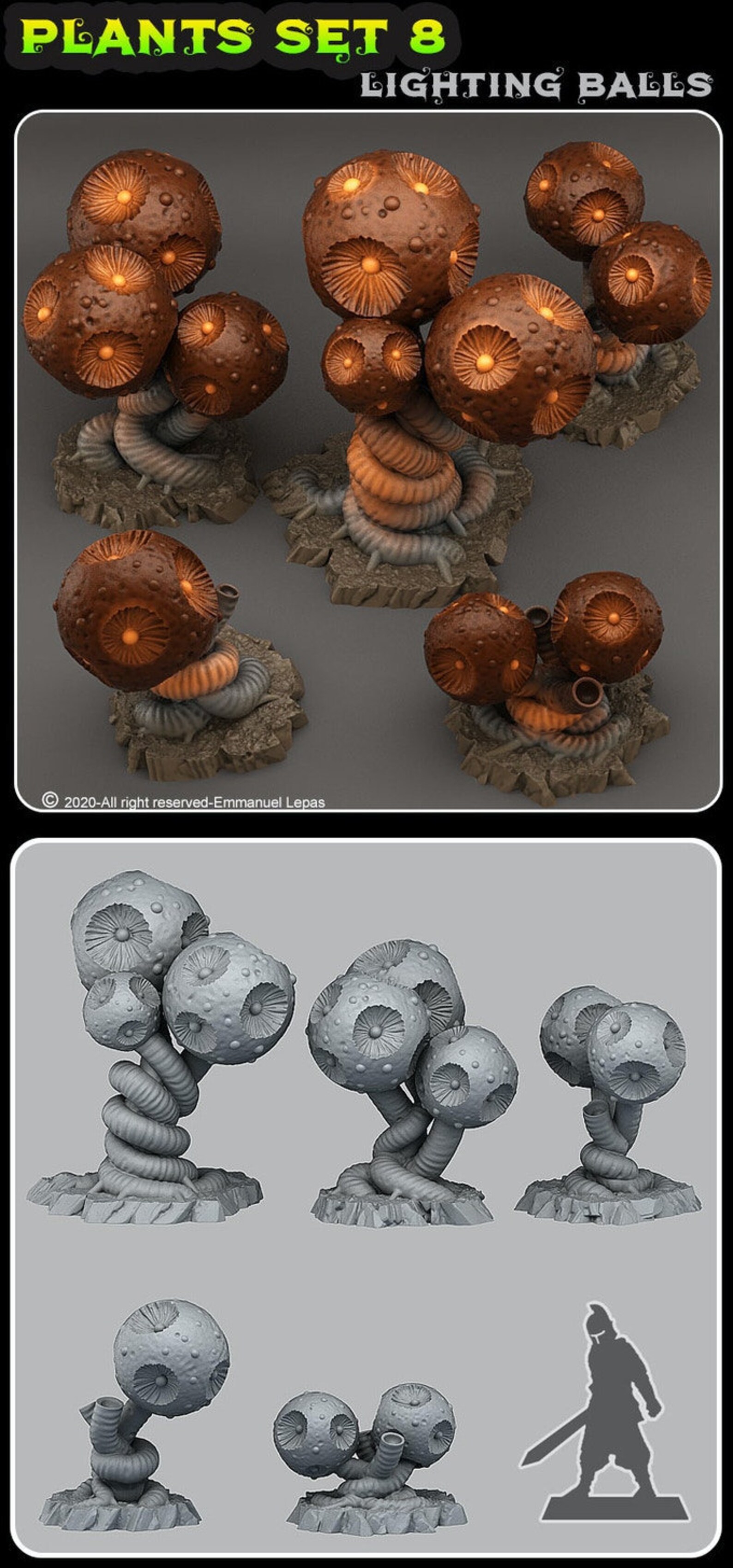 Lighting Balls Print Your Monsters DND Terrain AU - Etsy