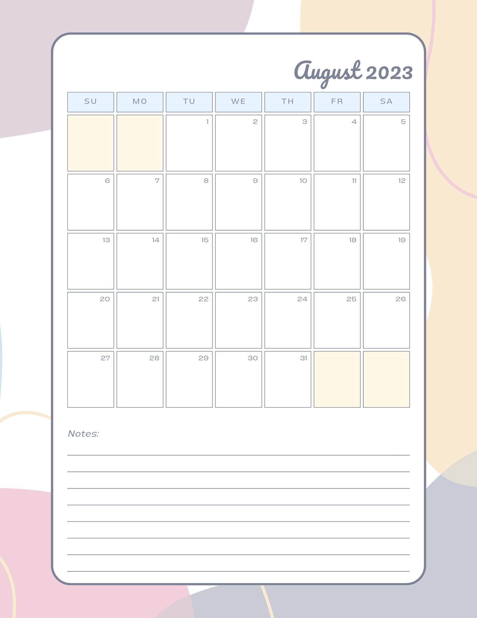 Pastel Teacher Lesson Planner - Printable Digital Download for Vibrant ...