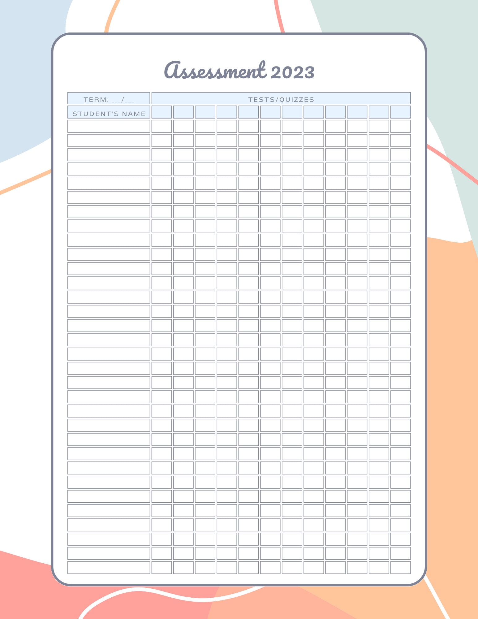Pastel Teacher Lesson Planner Printable Digital Download for - Etsy