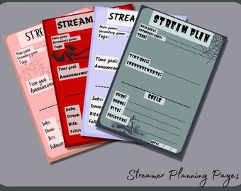 Digital Twitch Streamer Binder Planner PDF File Art & Collectibles ...