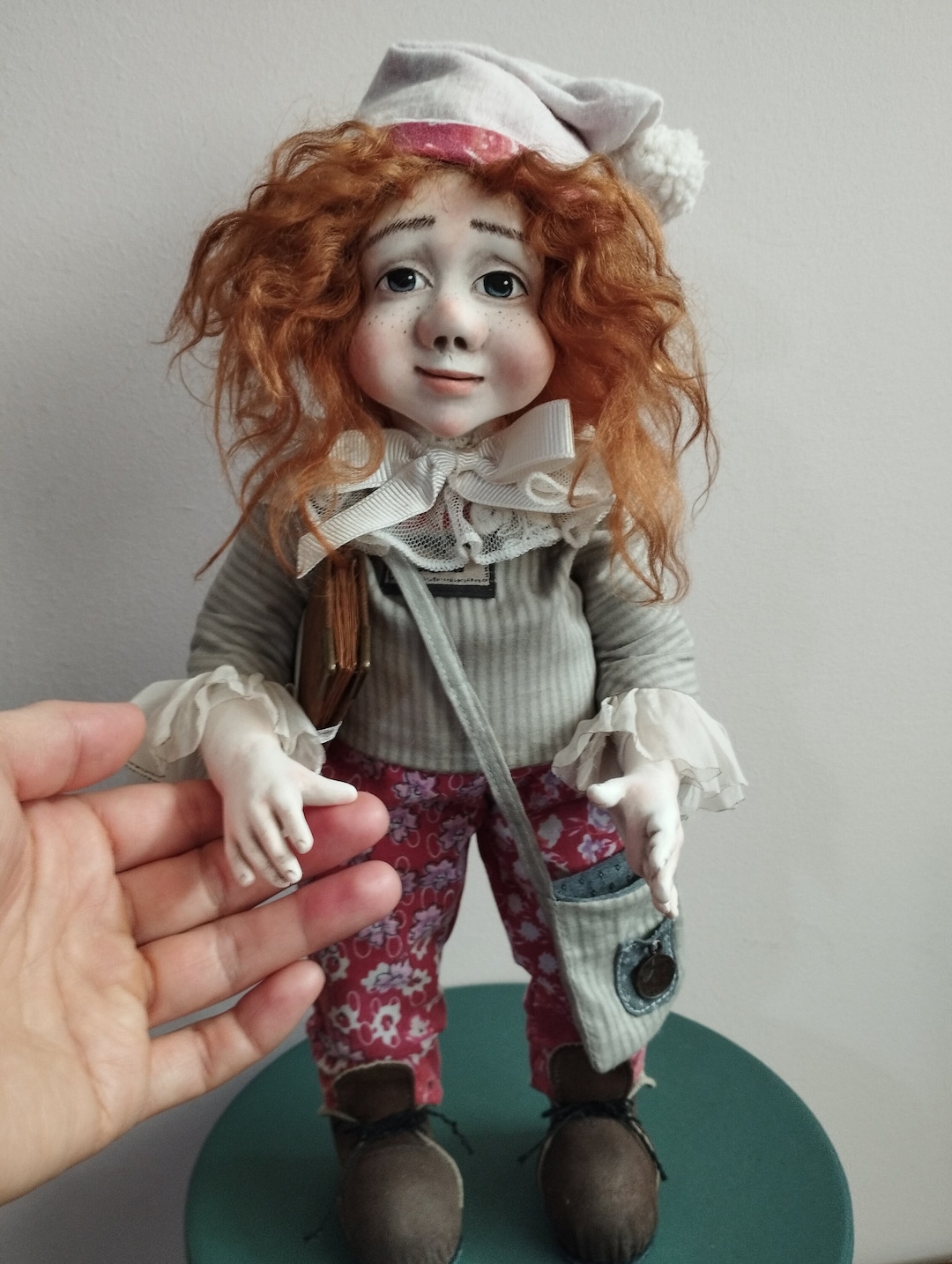 Handmade Polymer Clay Gnome Art Doll, Collectible Figurine - Etsy