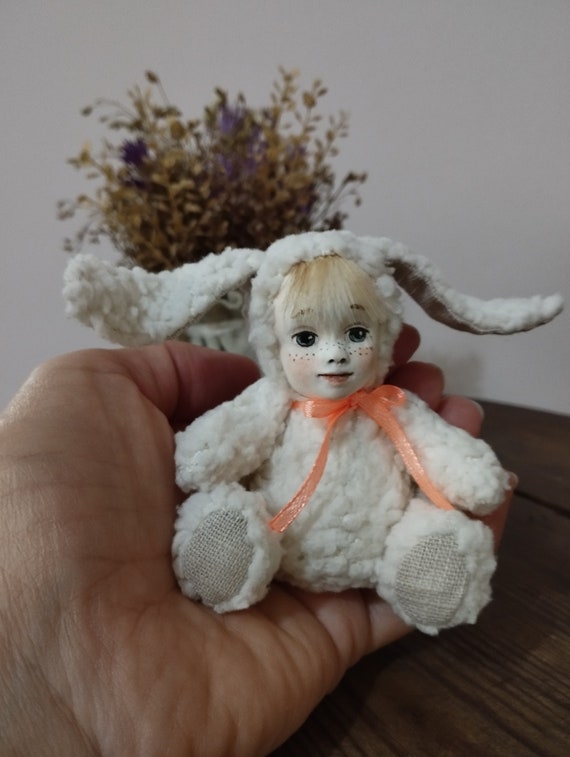 Mini Doll Bunny Baby Doll - Etsy
