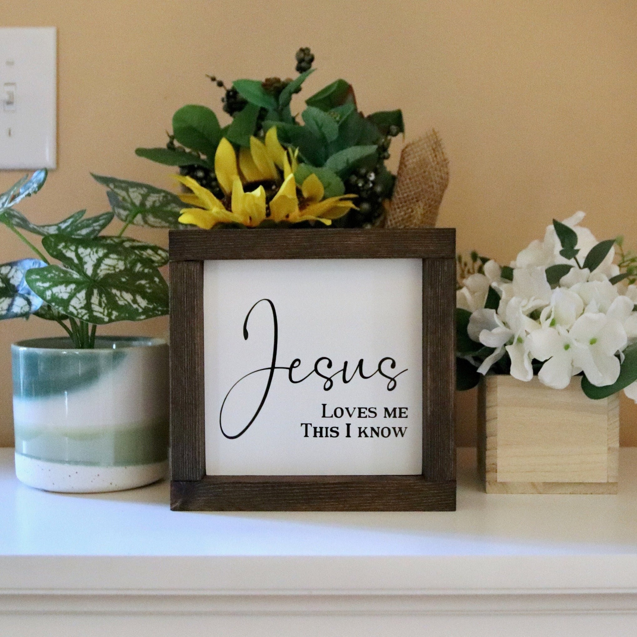 Jesus Loves Me, Christian Nursery Decor, Kids Song Wall Art, Religious ...