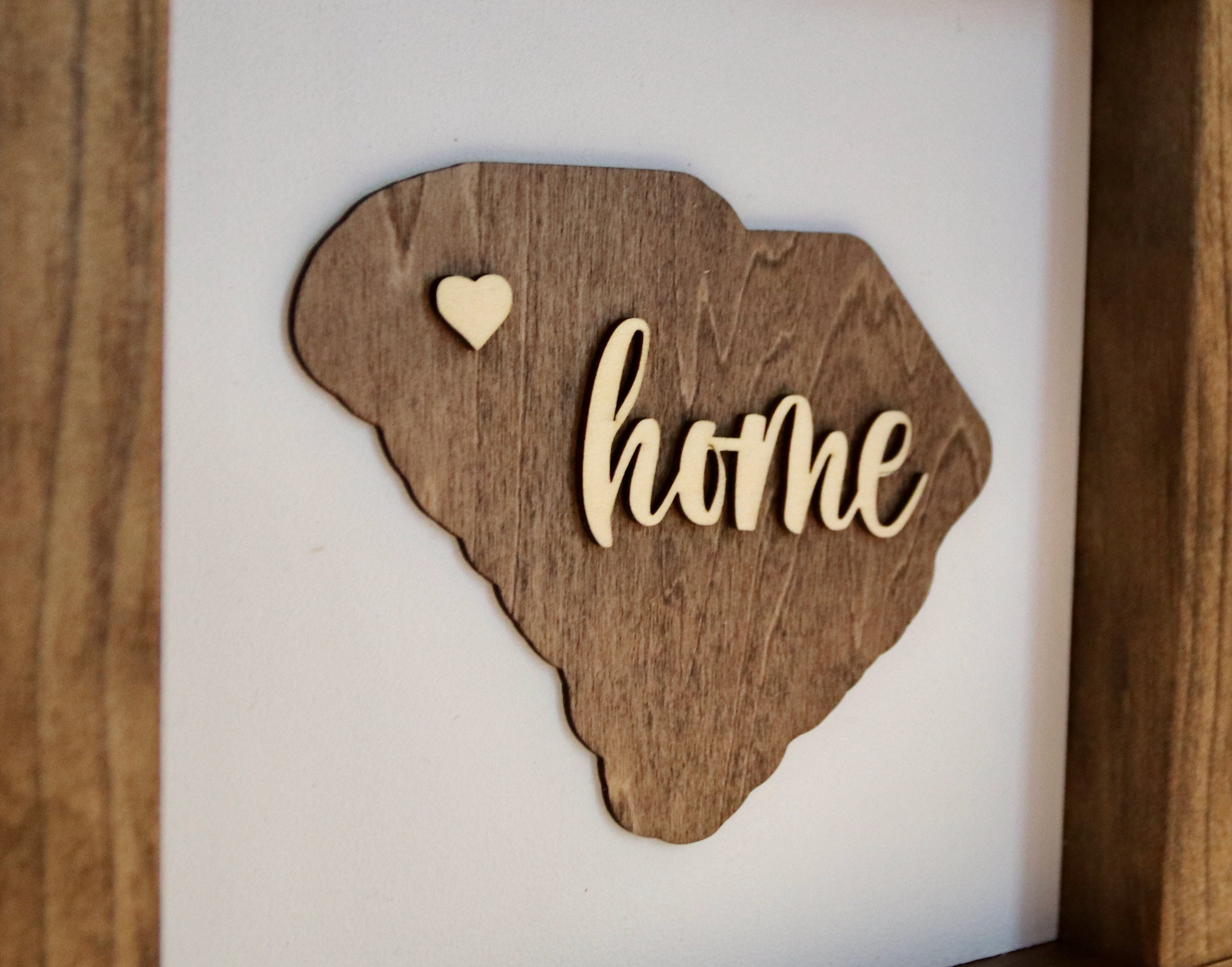 South Carolina Sign Laser Cut Wood Sign South Carolina Gift - Etsy