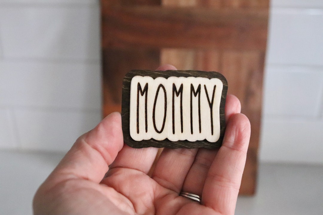 Mom Magnet, Custom Mother Magnet, Custom Name Magnet, Engraved Mother ...