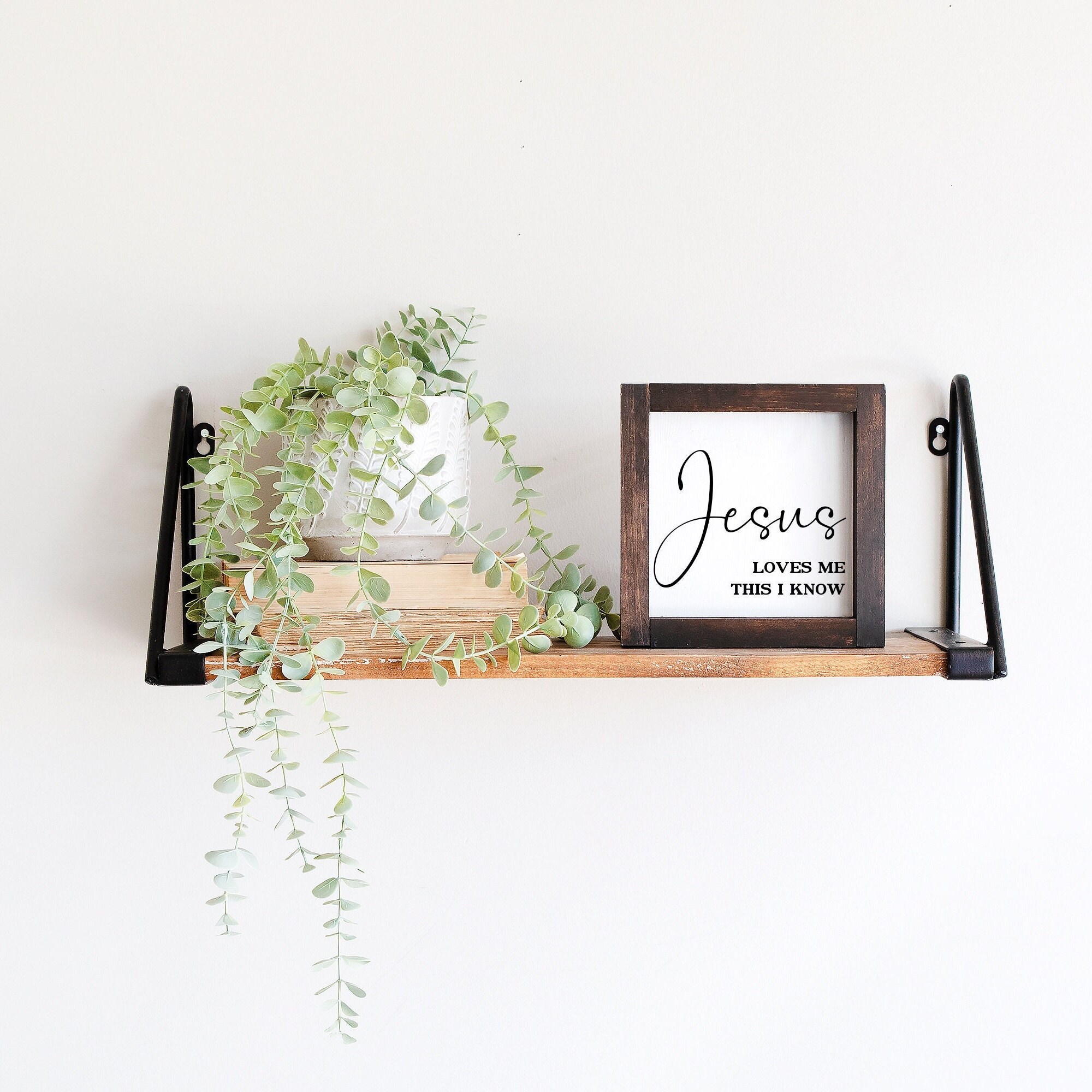 Jesus Loves Me Christian Nursery Decor Kids Song Wall Art - Etsy