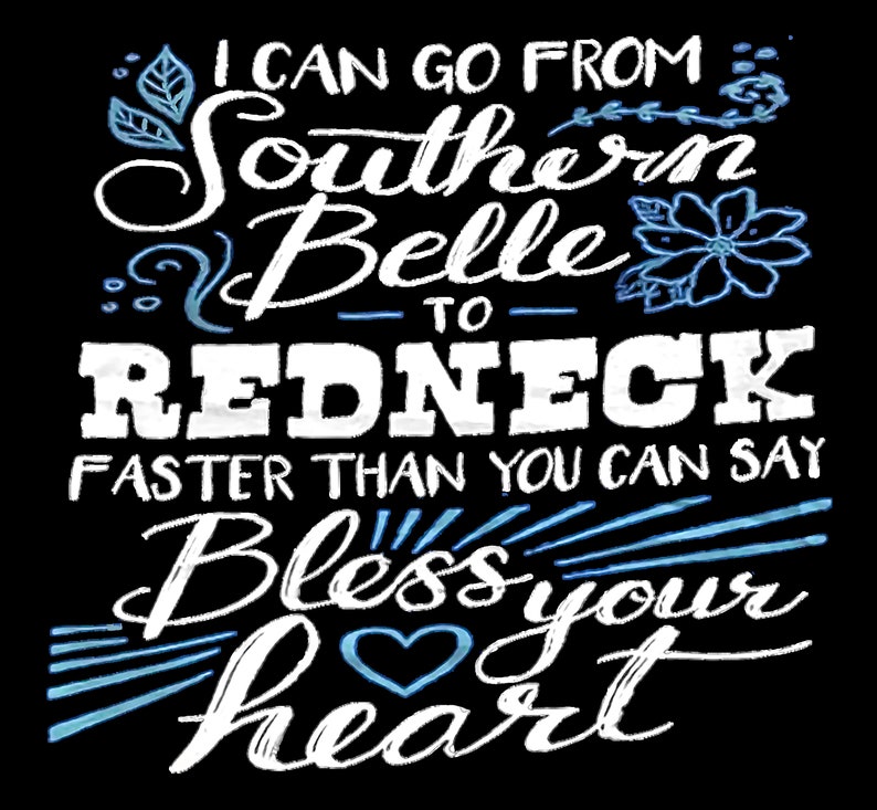 Southern Belle; Redneck; PNG; Transparent - Etsy