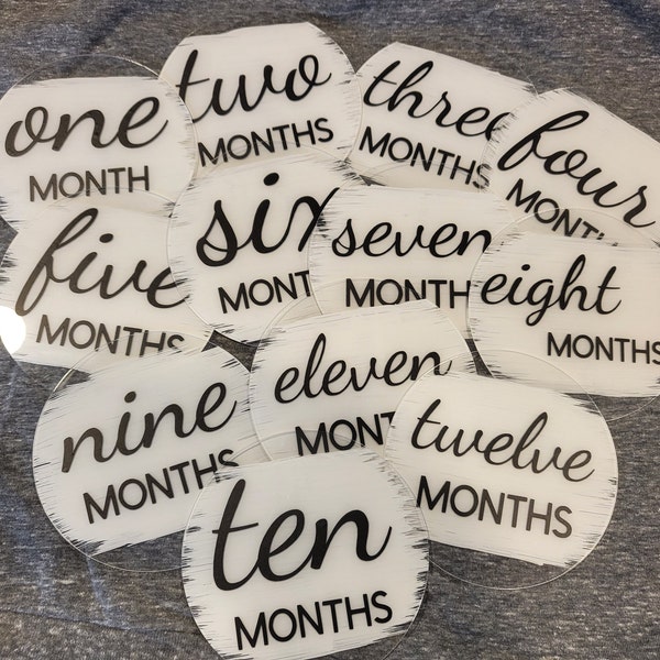 Acrylic Baby Months Signs - Etsy