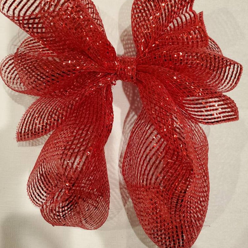 Deco Mesh Bow - Etsy