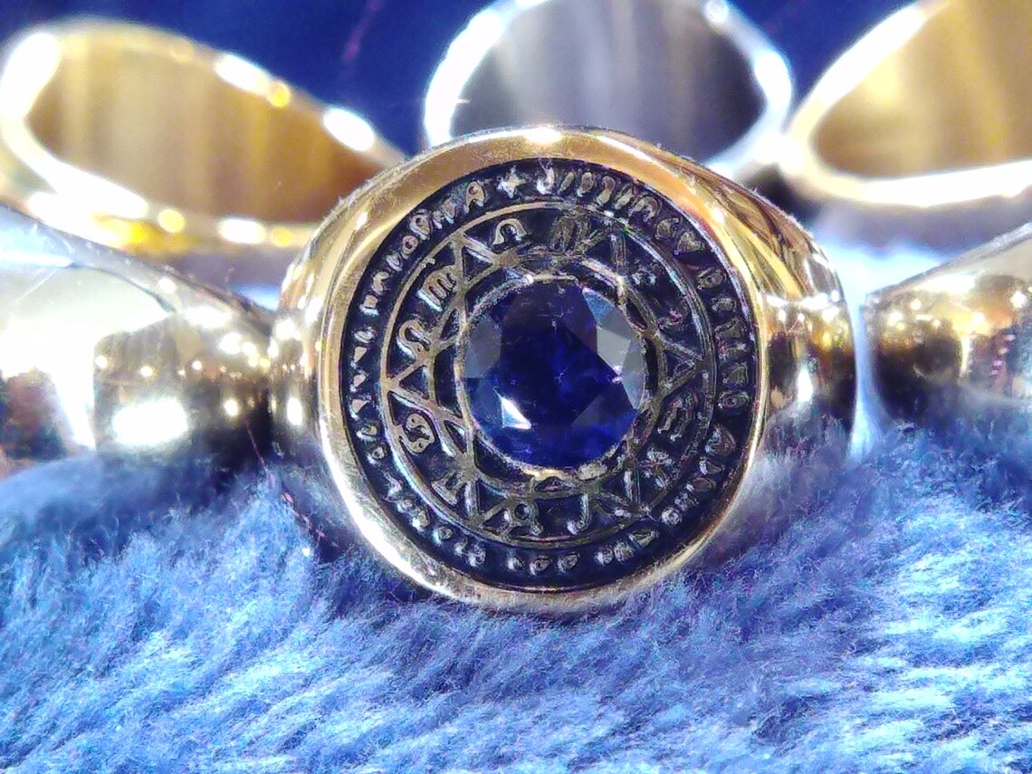 Seal of Solomon Ring Stainless Steel Gold or Silver Plated - Etsy