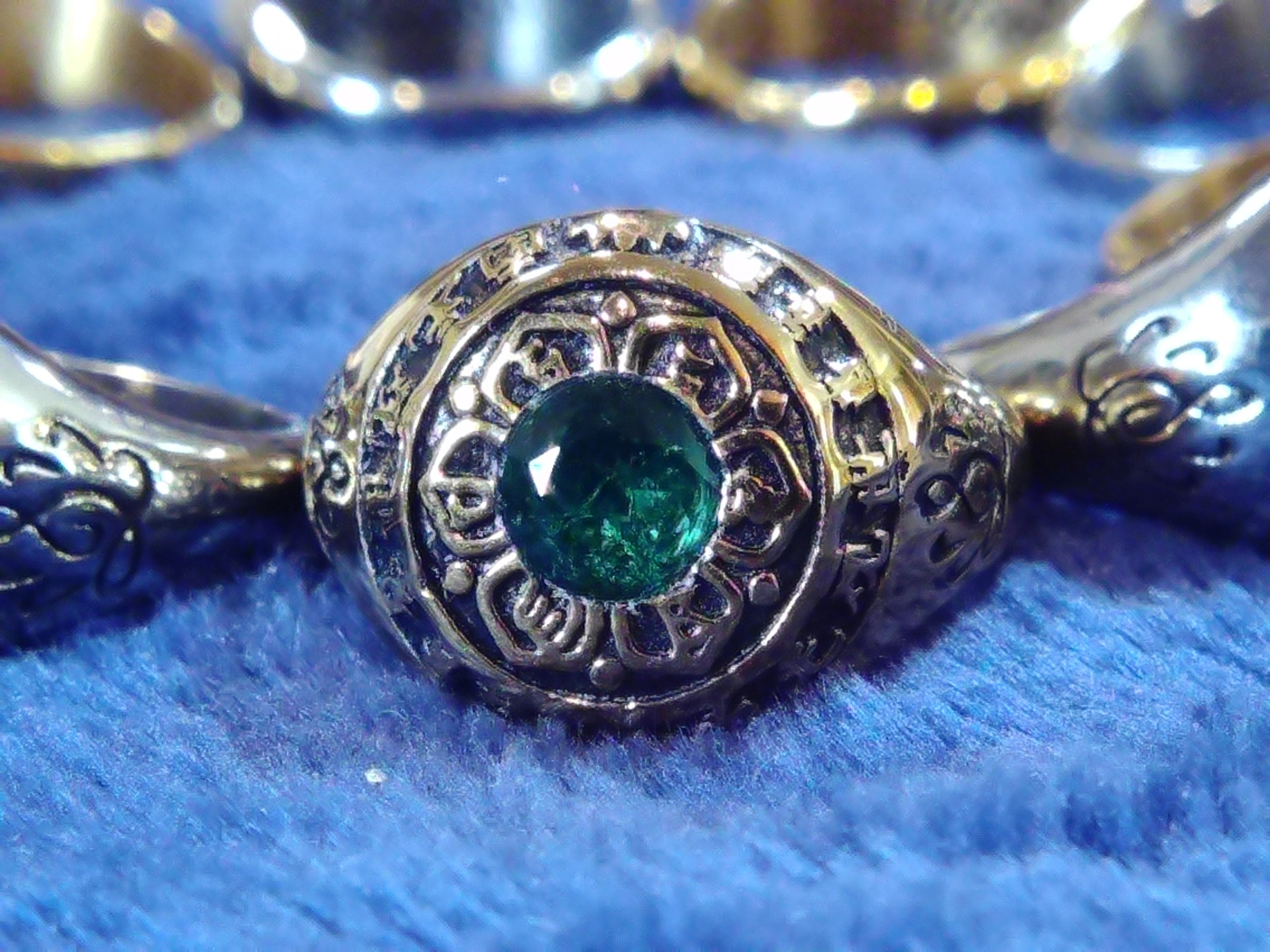 Buddhist Mantra Meditation Ring, Stainless Steel, Gold or Silver Plated ...