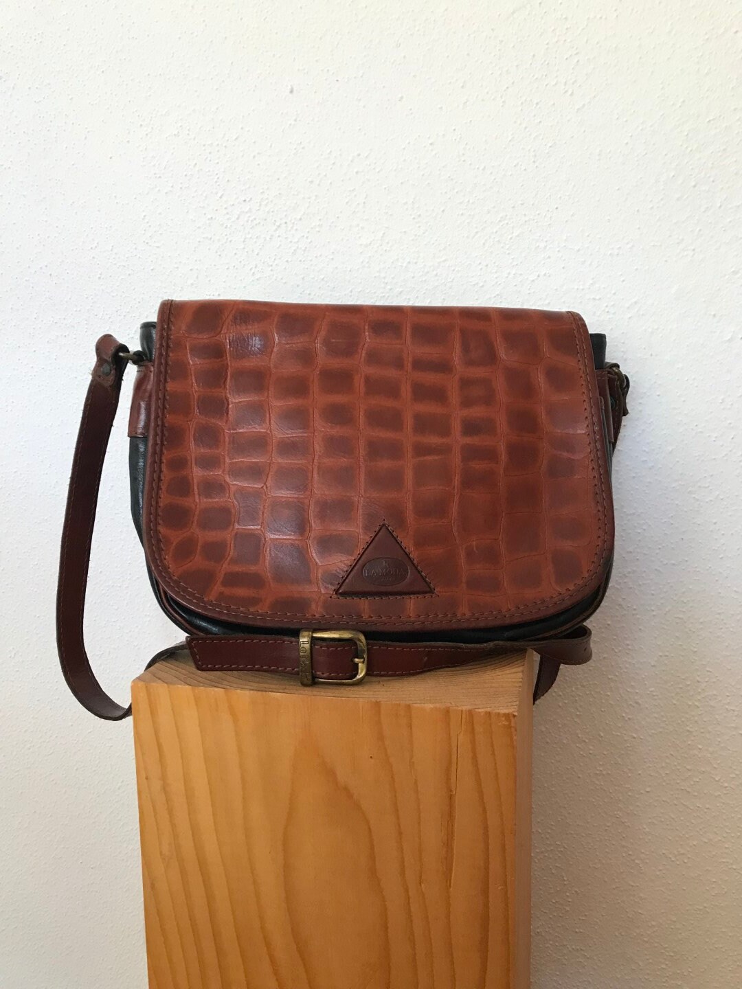 Shoulder Bag Saddle Bag Brand La Moda Made of Vintage Brown Leather - Etsy