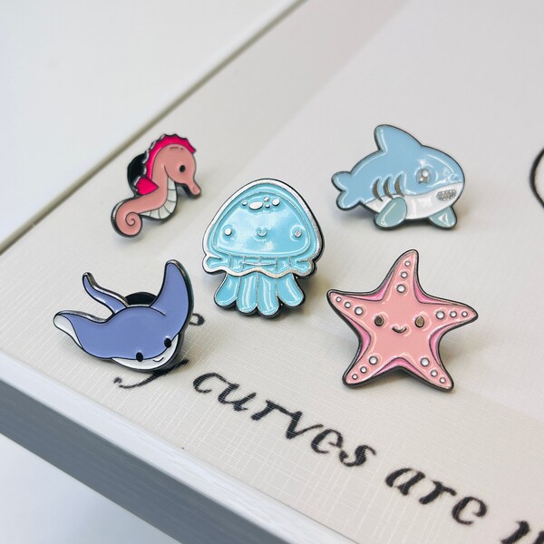 Jellyfish Enamel Pin - Etsy