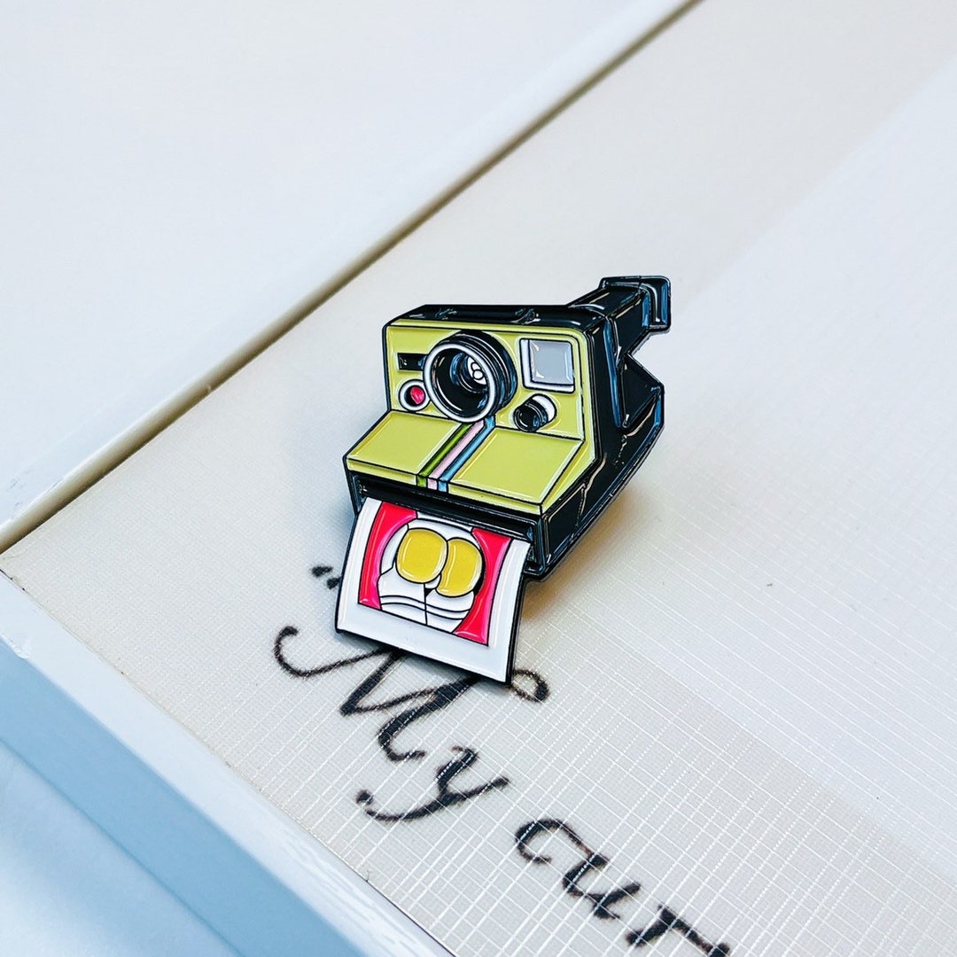 Camera Enamel Pin Cute Brooch Collar Pastel Hat Pin Badge - Etsy
