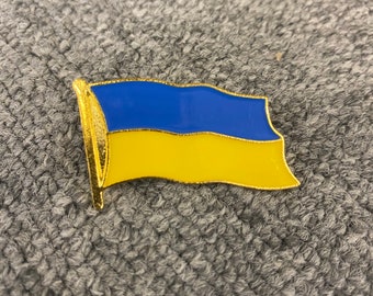 Ukraine Flag Badge | Etsy