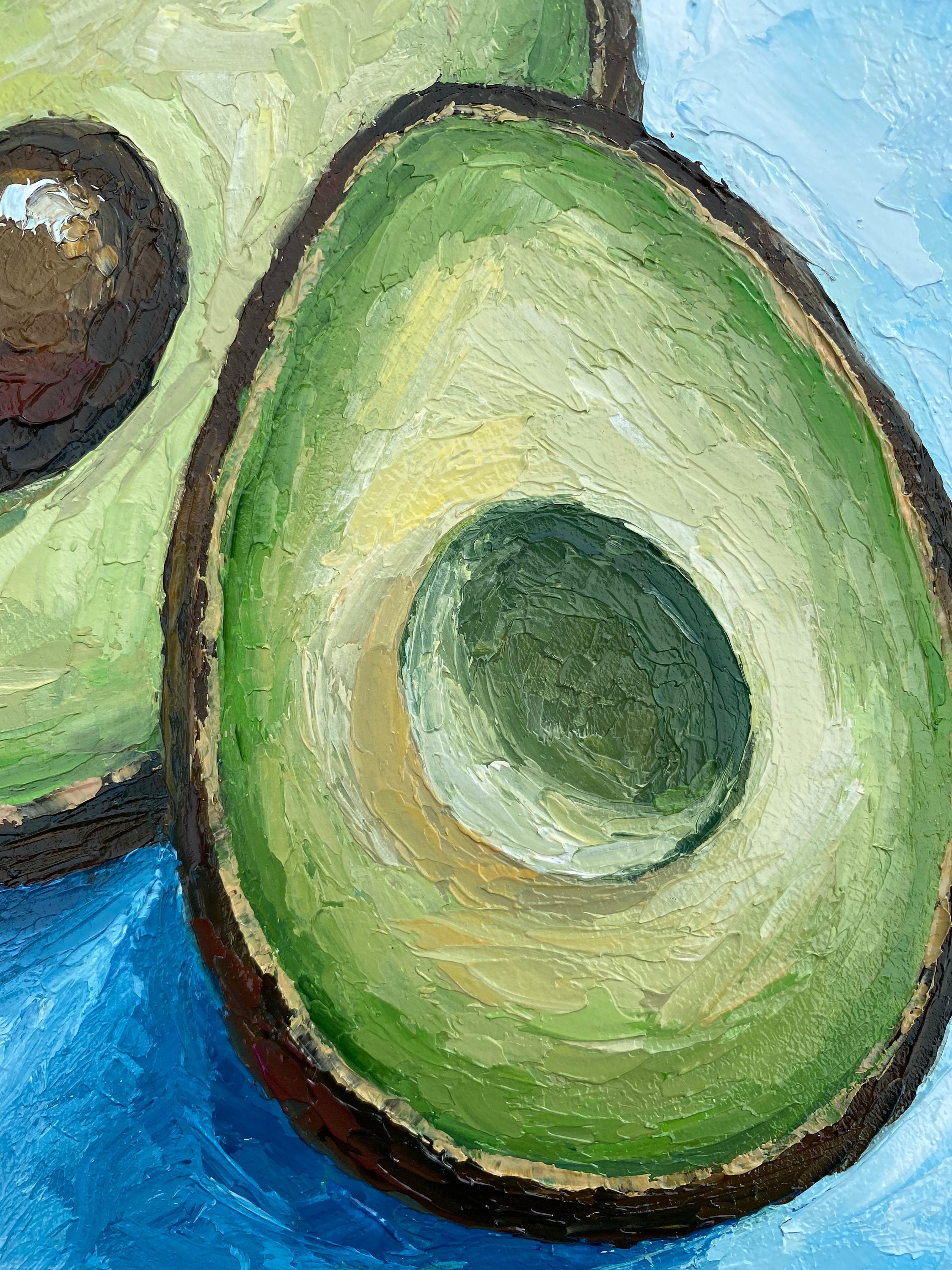 Art Collectibles Oil Avocado Painting Food Original Art Fruit Artwork art-collectibles-oil-avocado-painting-food-original-art-fruit-artwork