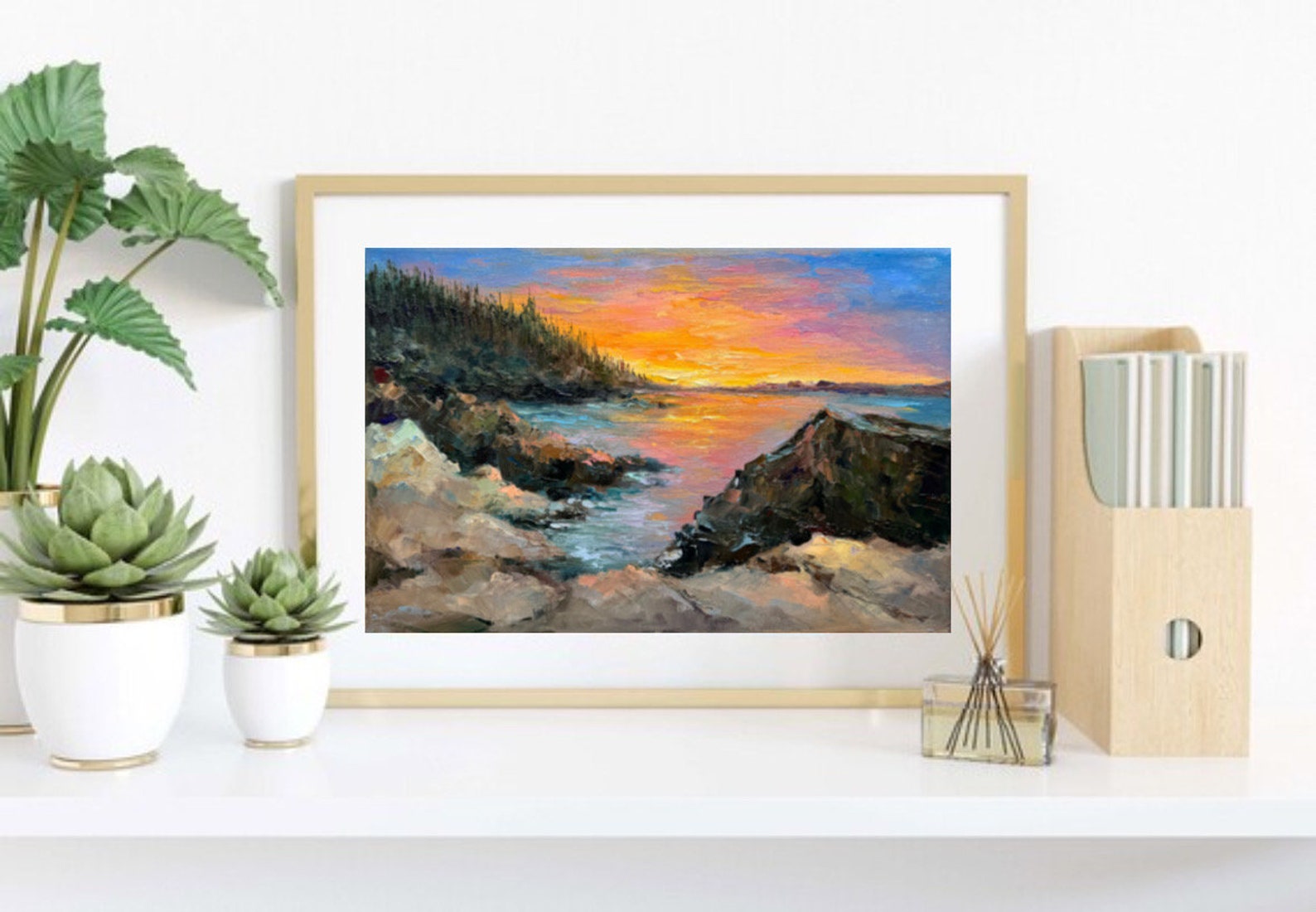 Acadia National Park Painting Acadia Original Art Maine Landscape Wall ...