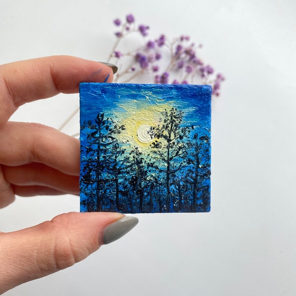 Moonlight Painting - Etsy
