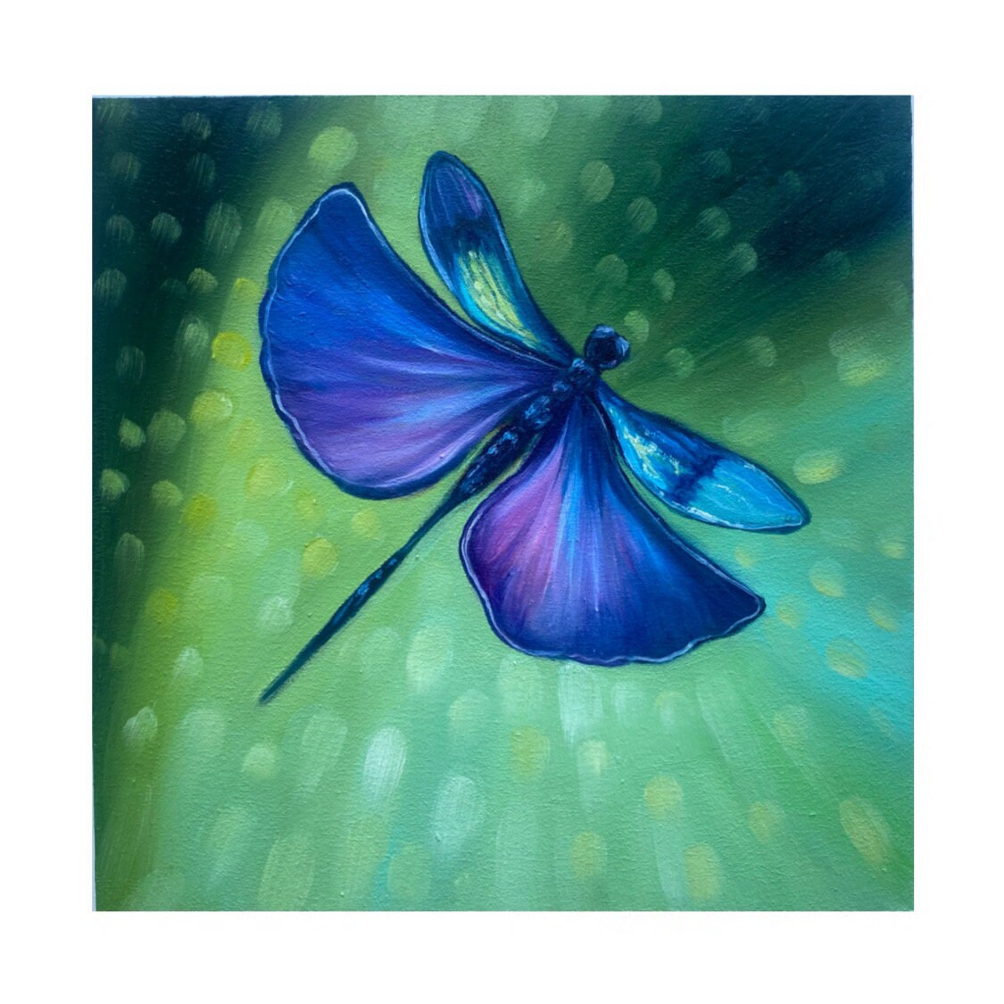 Dragonfly Painting ORIGINAL ART Fly Insect Art Nursery Wall - Etsy