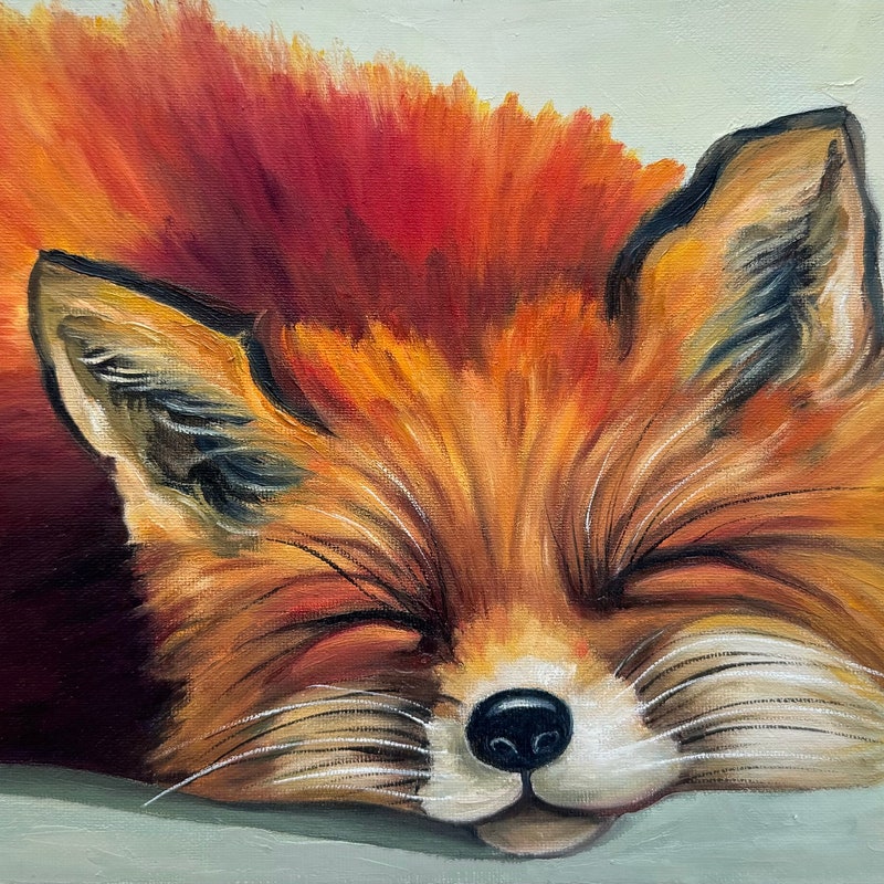 Fox Painting - Etsy