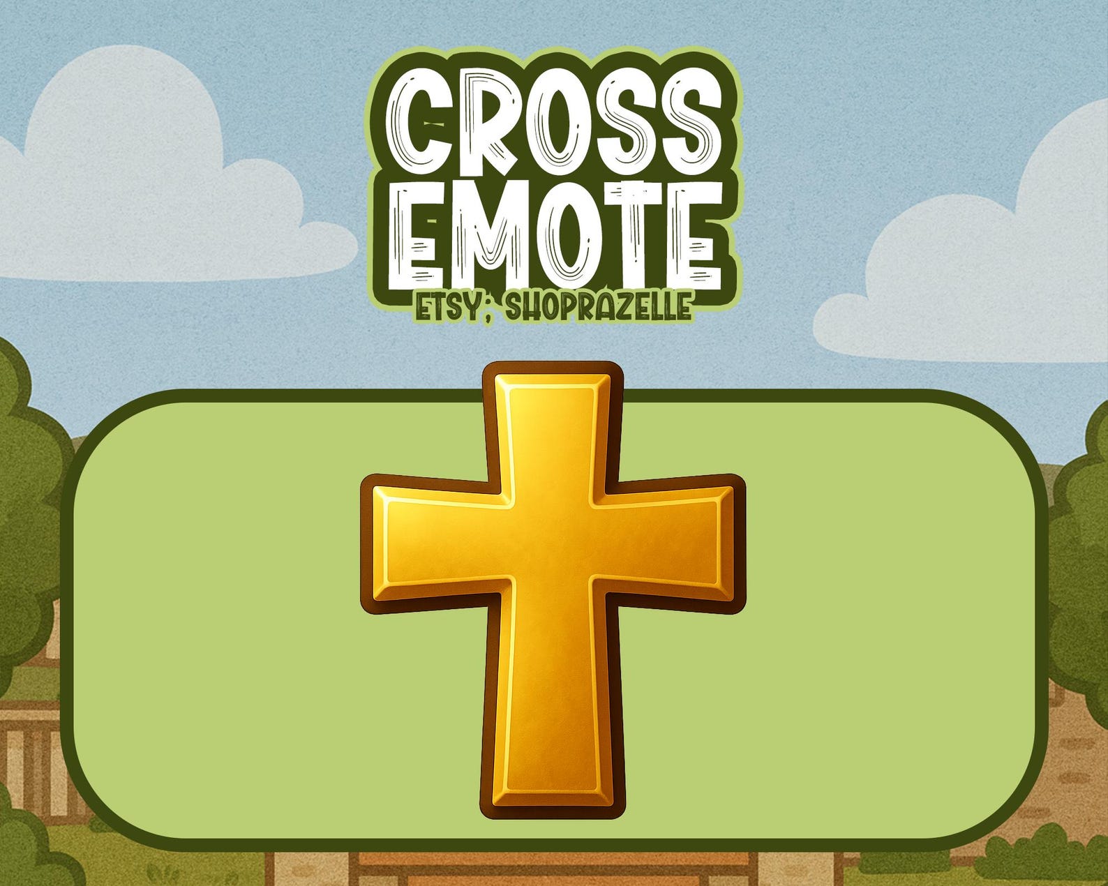 Cross Emote | Christian Twitch & Discord Emote | Cute Chibi Kawaii PNG ...