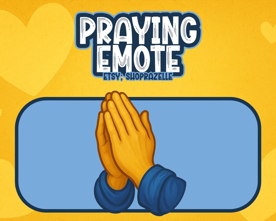 Praying Hands Emote | Christian Twitch & Discord Emote | Faith ...