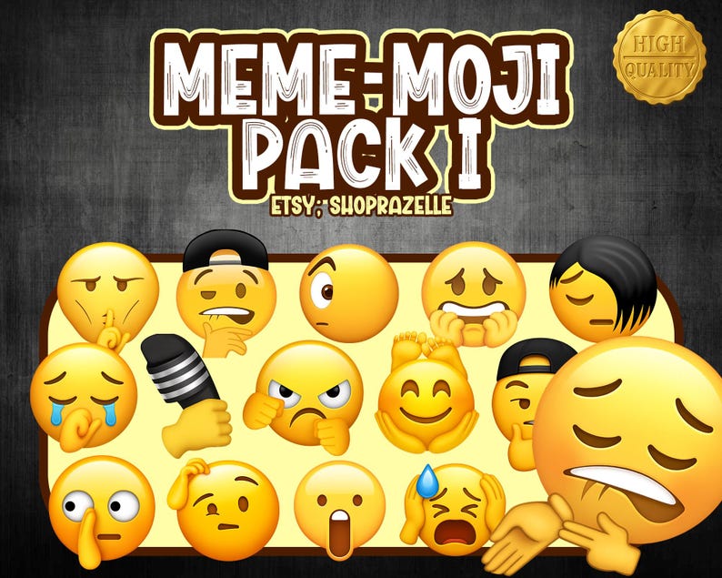 Meme-moji Emote Pack | Funny Meme Emoji Reactions for Twitch, Discord ...