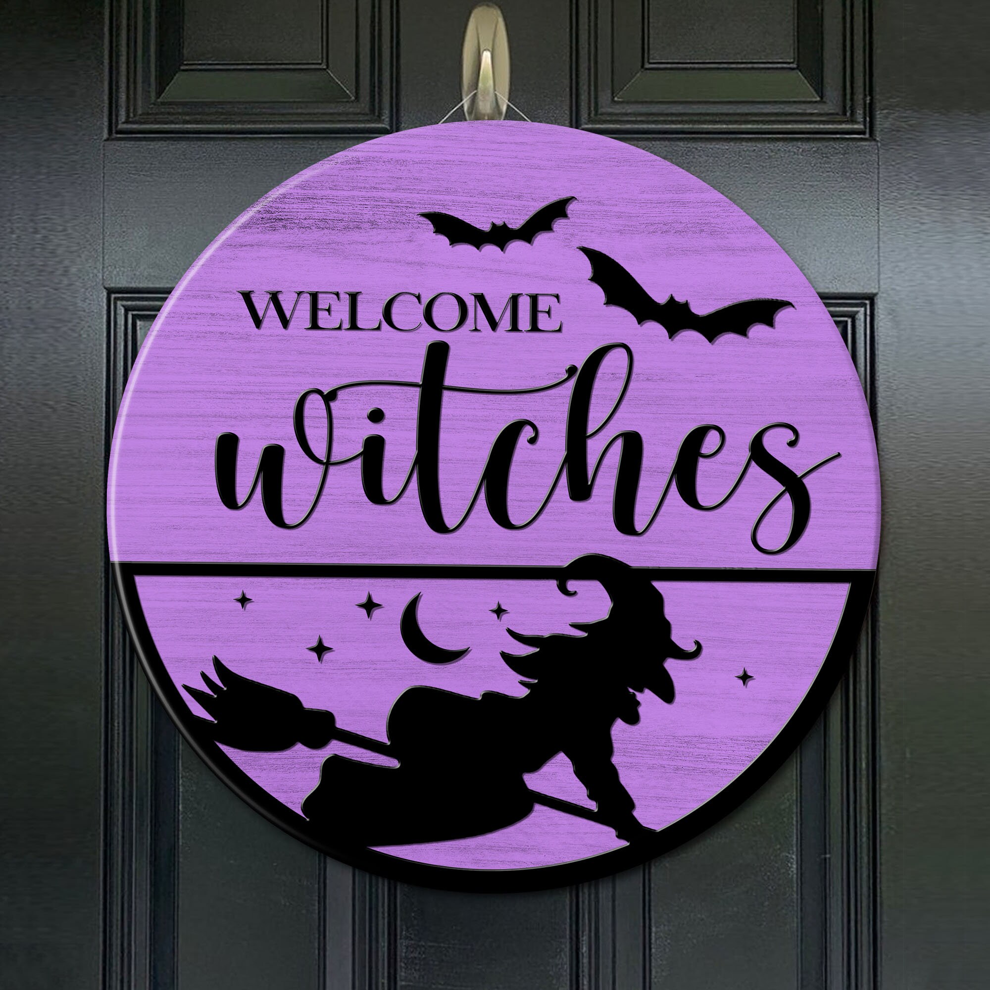 Welcome Witches Door Hanger Halloween Door Sign Welcome | Etsy