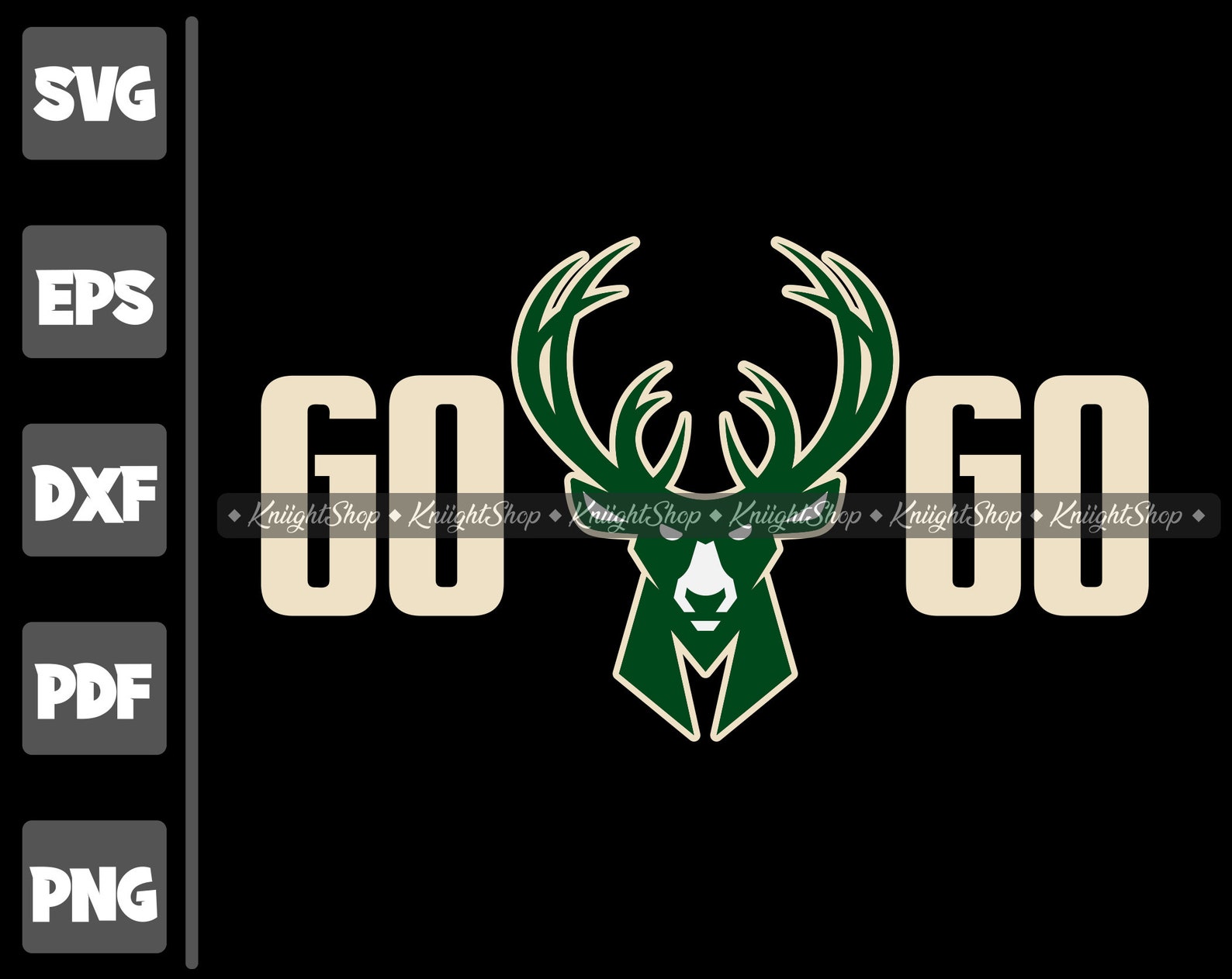 Go Bucks Go SVG Milwaukee Bucks SVG | Etsy