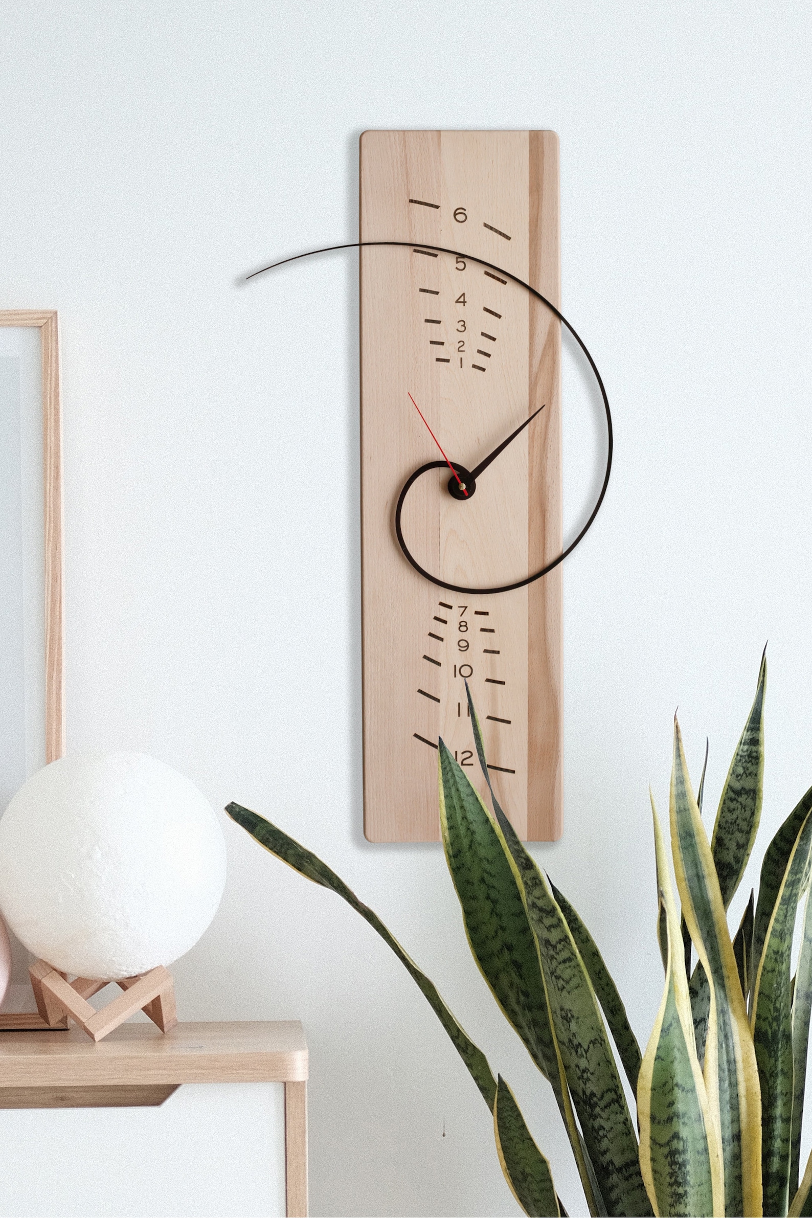 Fibonacci Clock Wood Clocks for Wall Cool Clock Modern Wall - Etsy